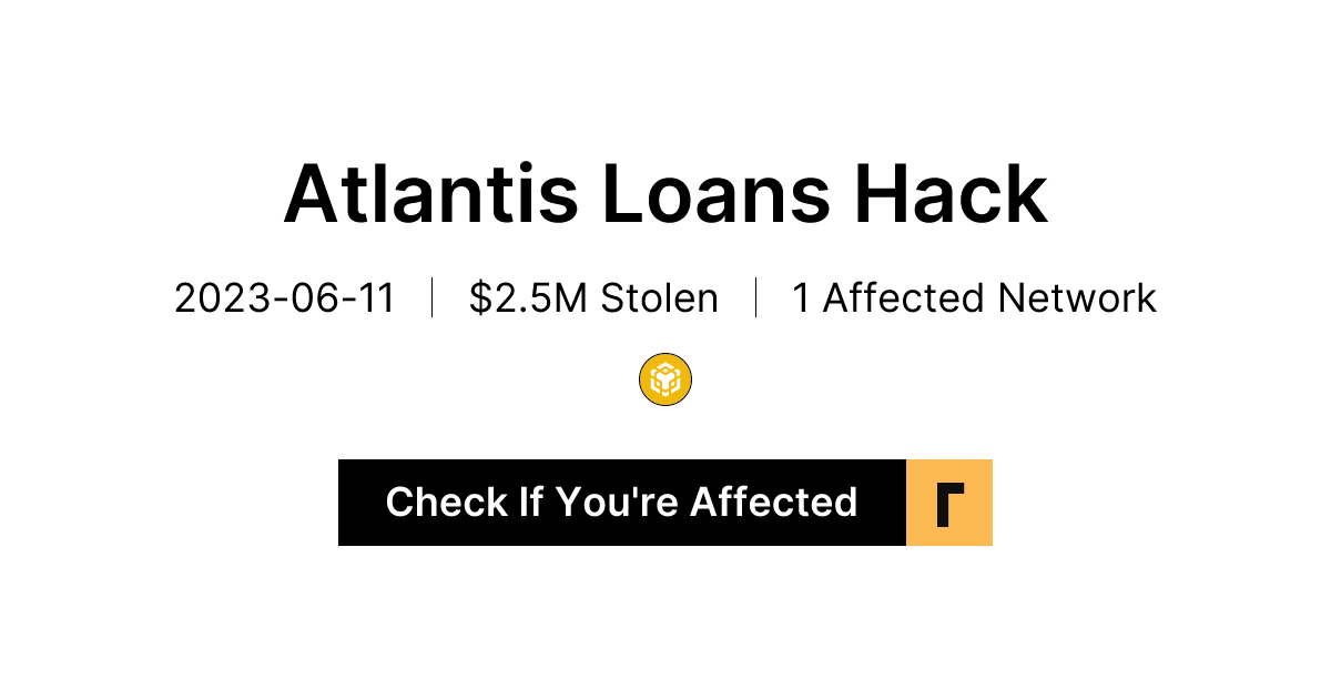 2023 Atlantis Loans Hack: Check If You're Affected | Revoke.cash