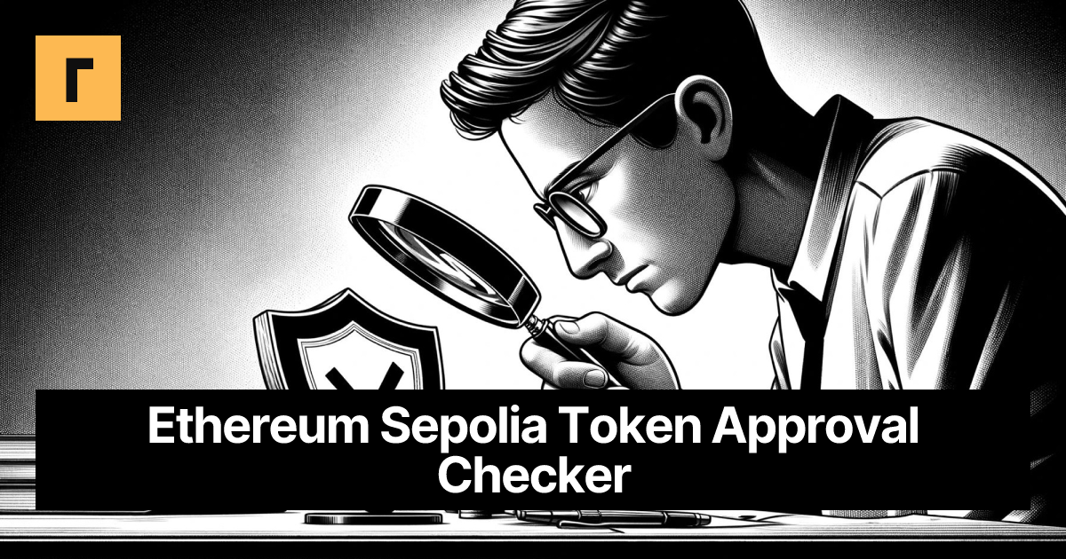 Ethereum Sepolia Token Approval Checker | Revoke.cash