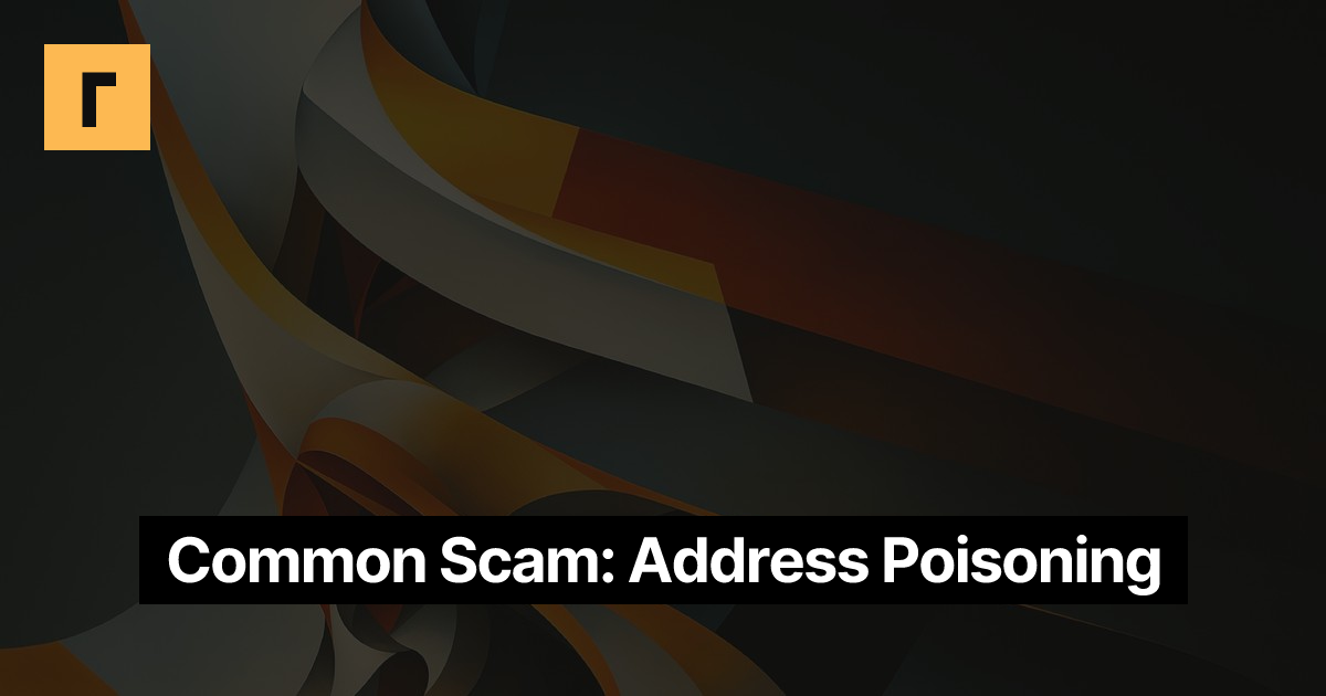 What Is Address Poisoning? | Revoke.cash